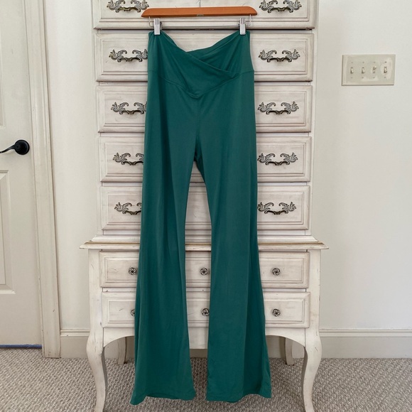 EARTHBOUND | Pants & Jumpsuits | Earthbound Green Criss Cross Waist ...